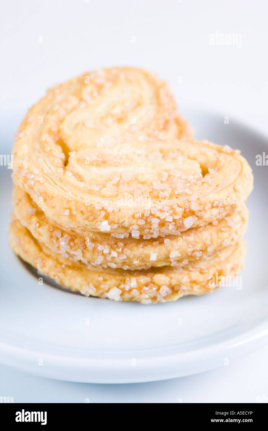 Puff cookies on plate Stock Photo - Alamy