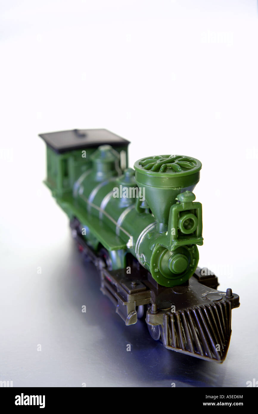 Toy train engine Stock Photo - Alamy