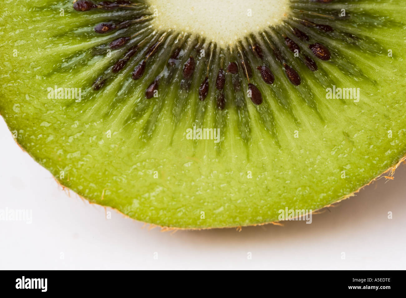 Kiwi Cut in Half, Close Up Stock Photo - Alamy