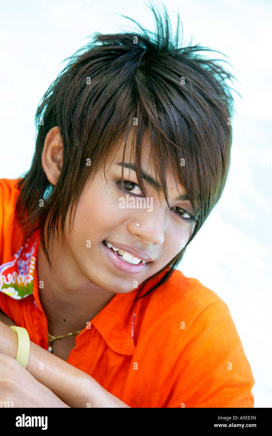 Katoey Thai transvestite Portrait Stock Photo - Alamy