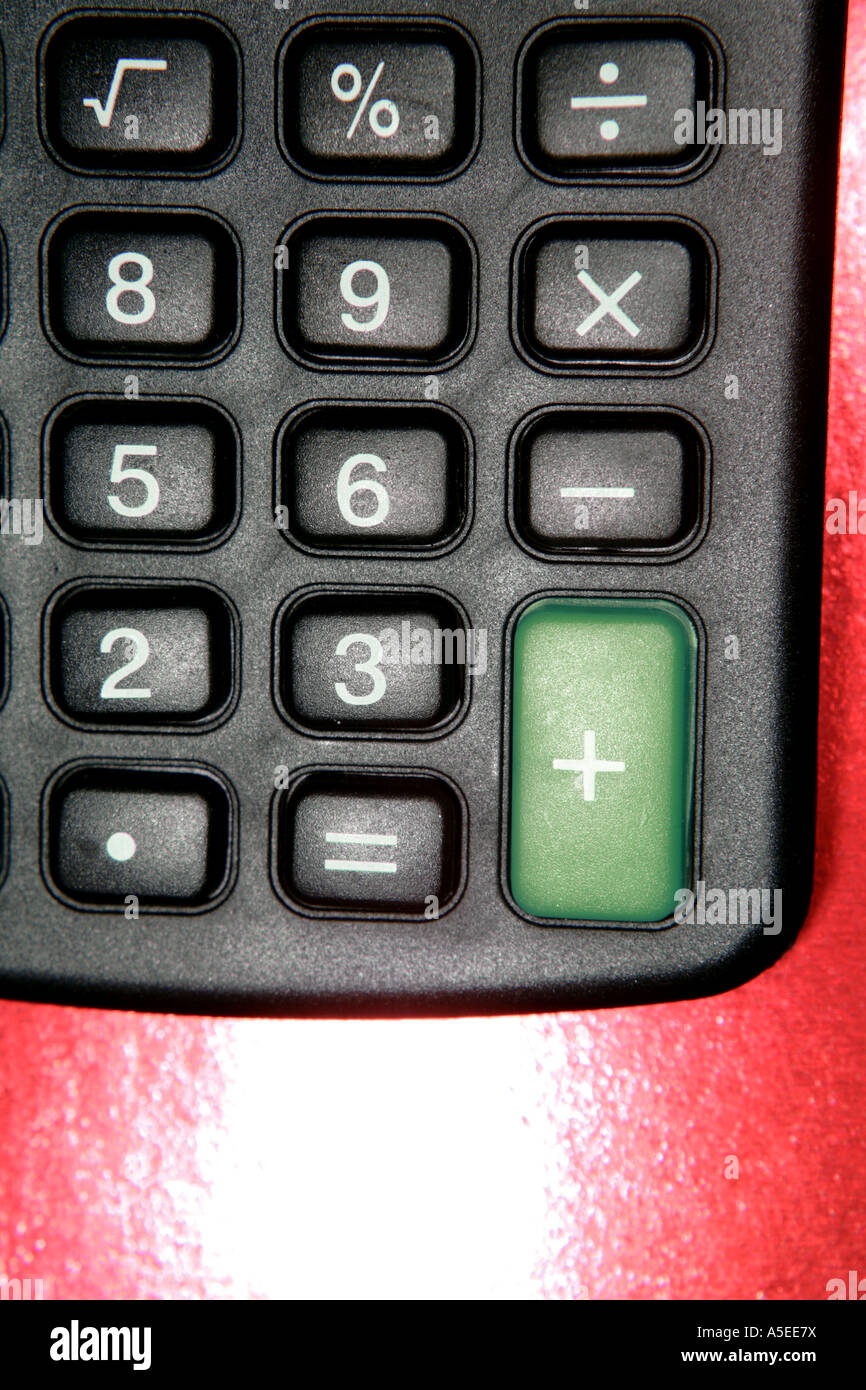 Close-up of calculator keypad Stock Photo - Alamy