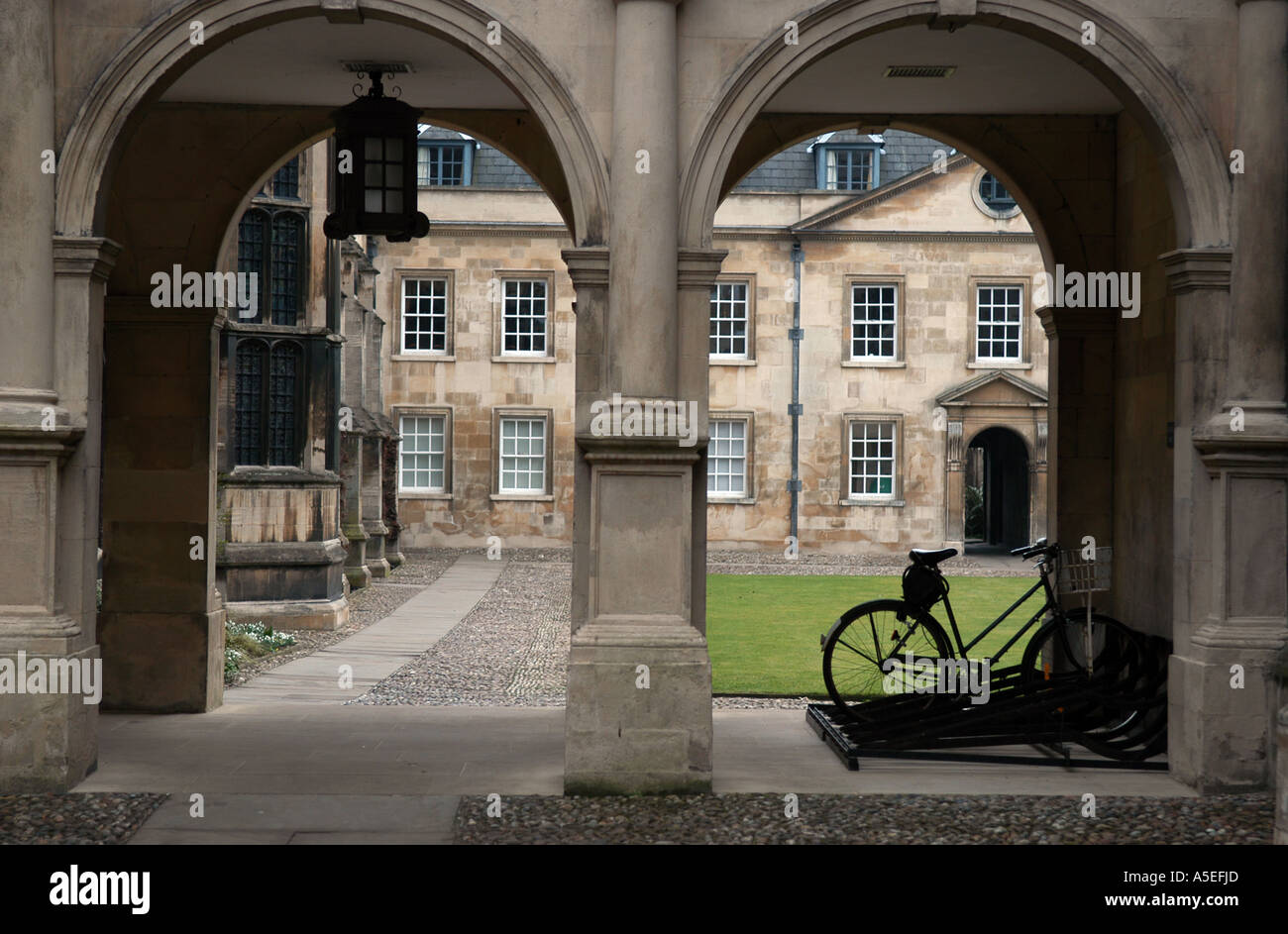 Cambridge University, Cambridge, England. Peterhouse College entrance ...