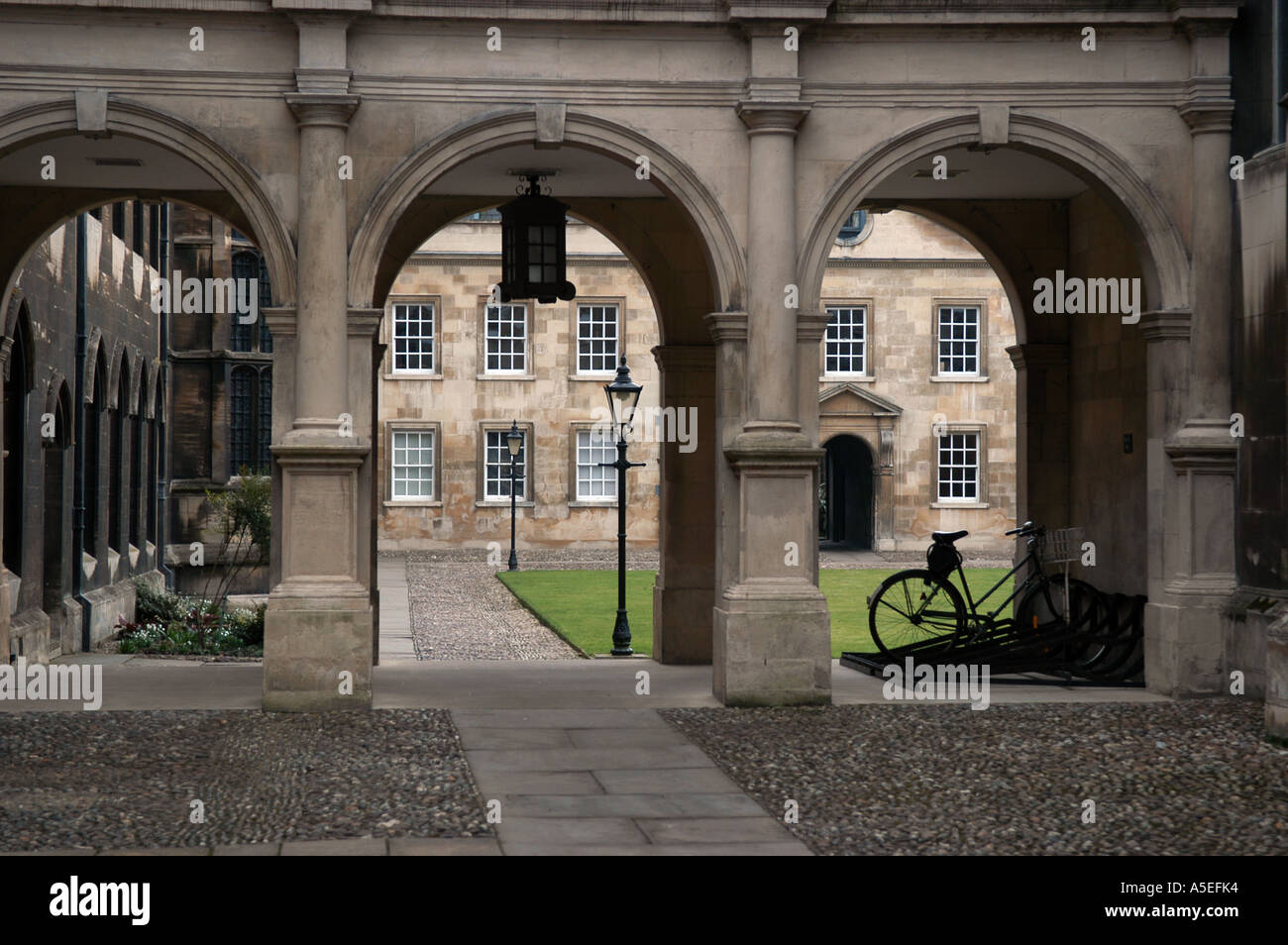 Cambridge University, Cambridge, England. Peterhouse College entrance ...
