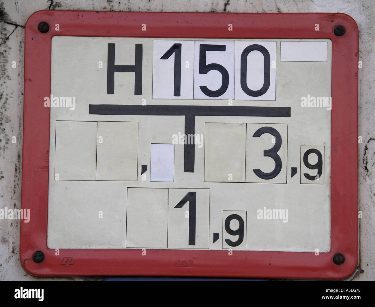 sign culvert unit location plan Stock Photo - Alamy