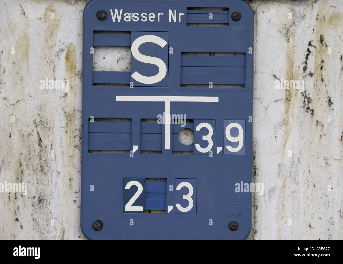 sign culvert unit location plan Stock Photo - Alamy