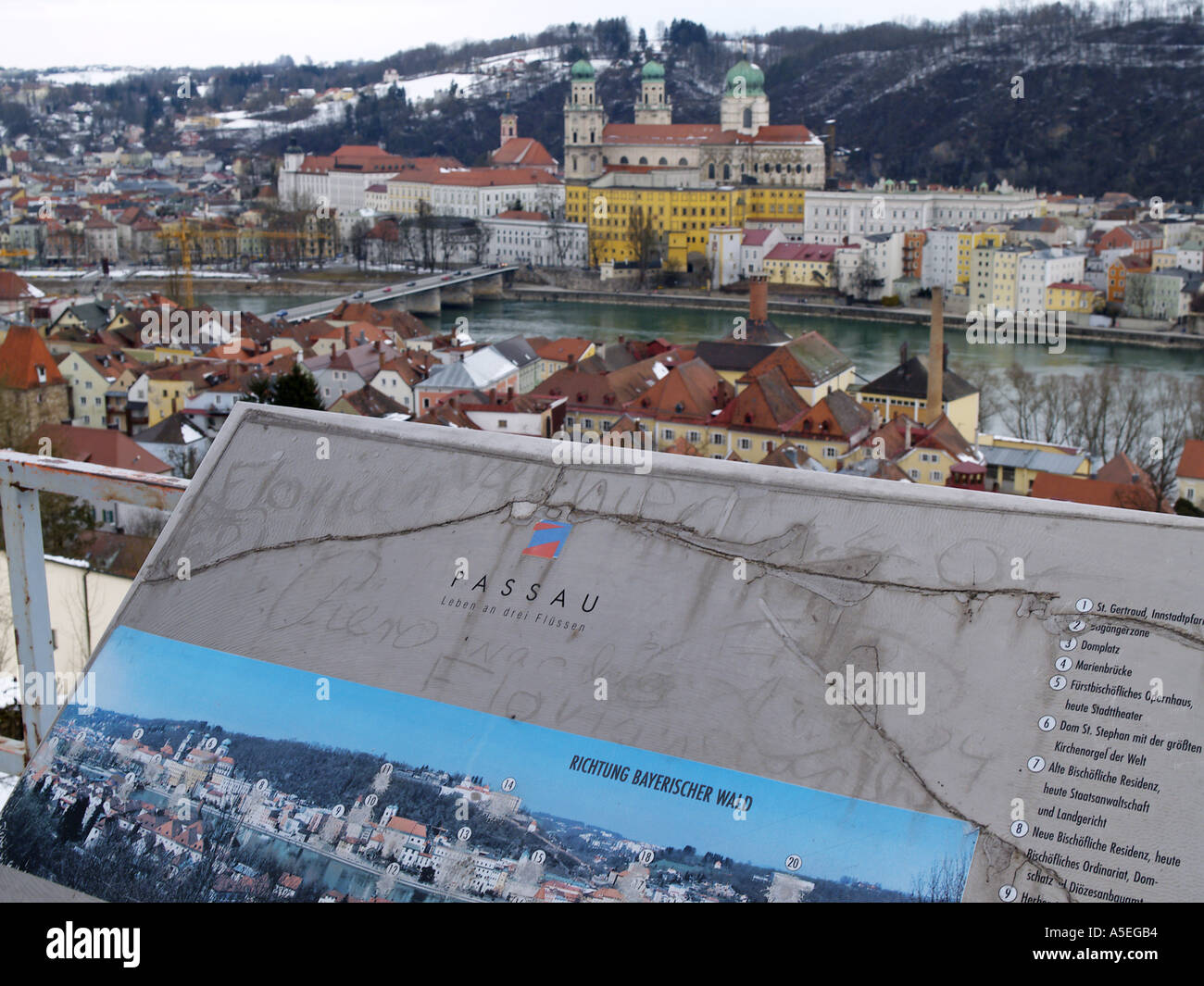 Map of passau hi-res stock photography and images - Alamy