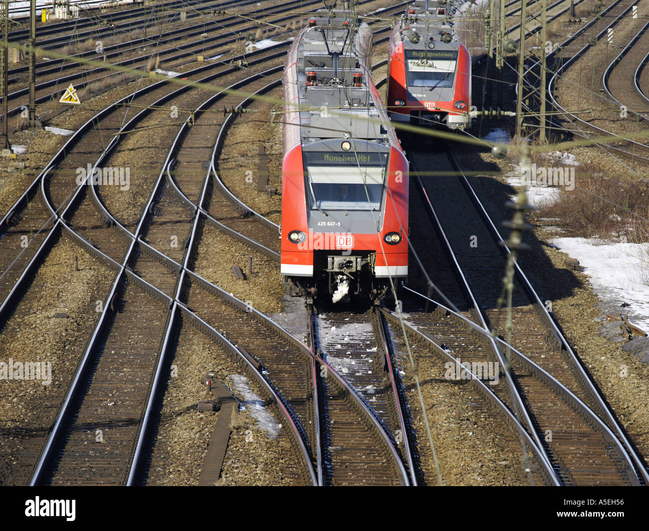 Munich, railway near main station Stock Photo - Alamy