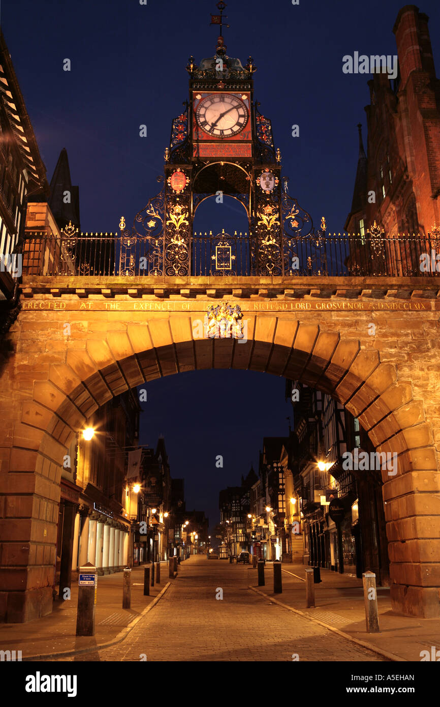 Chester City (Eastgate Street/Foregate Street) Eastern Gate of the City ...