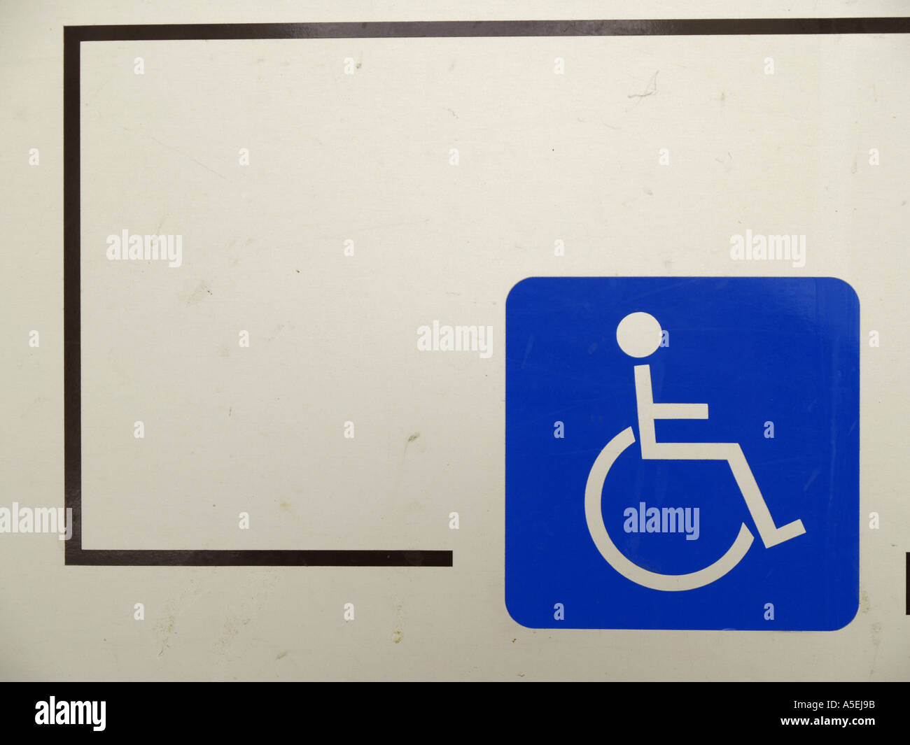 direction sign for disabled people Stock Photo - Alamy