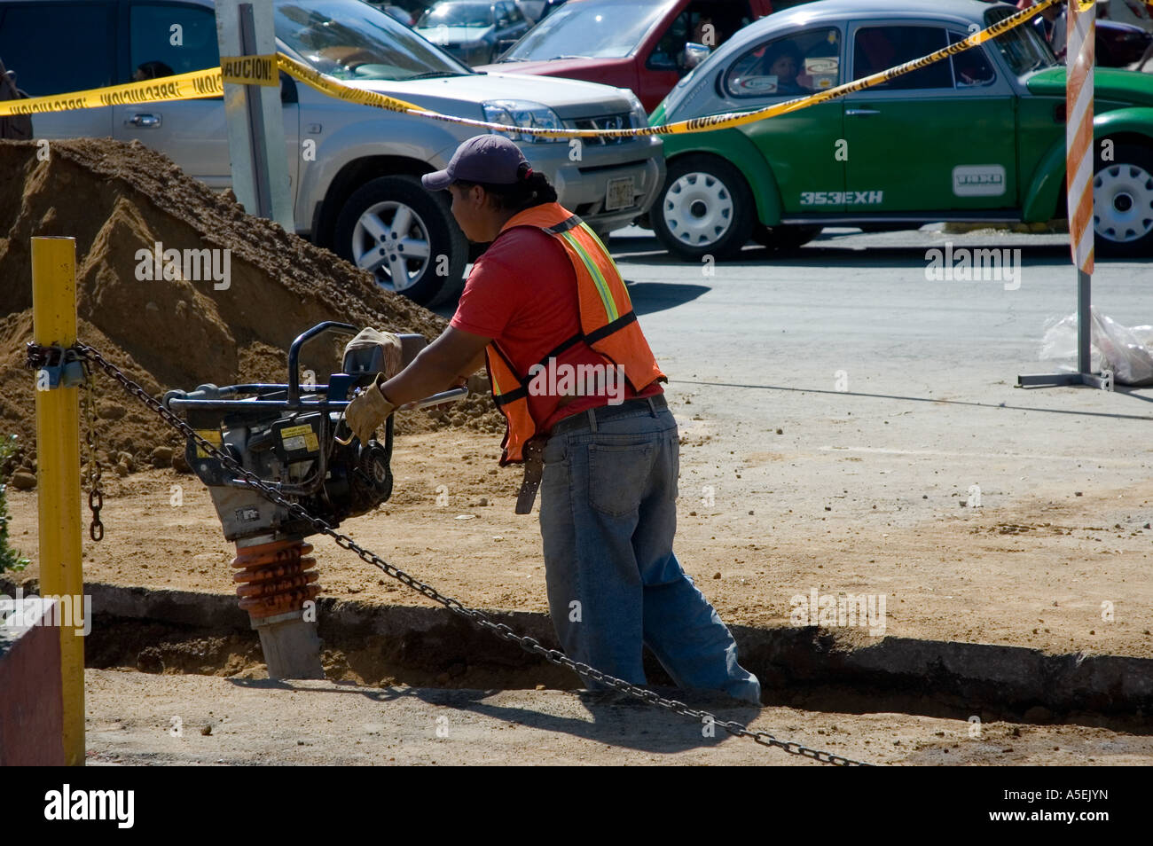 xochimilco street worker - mexico Stock Photo - Alamy