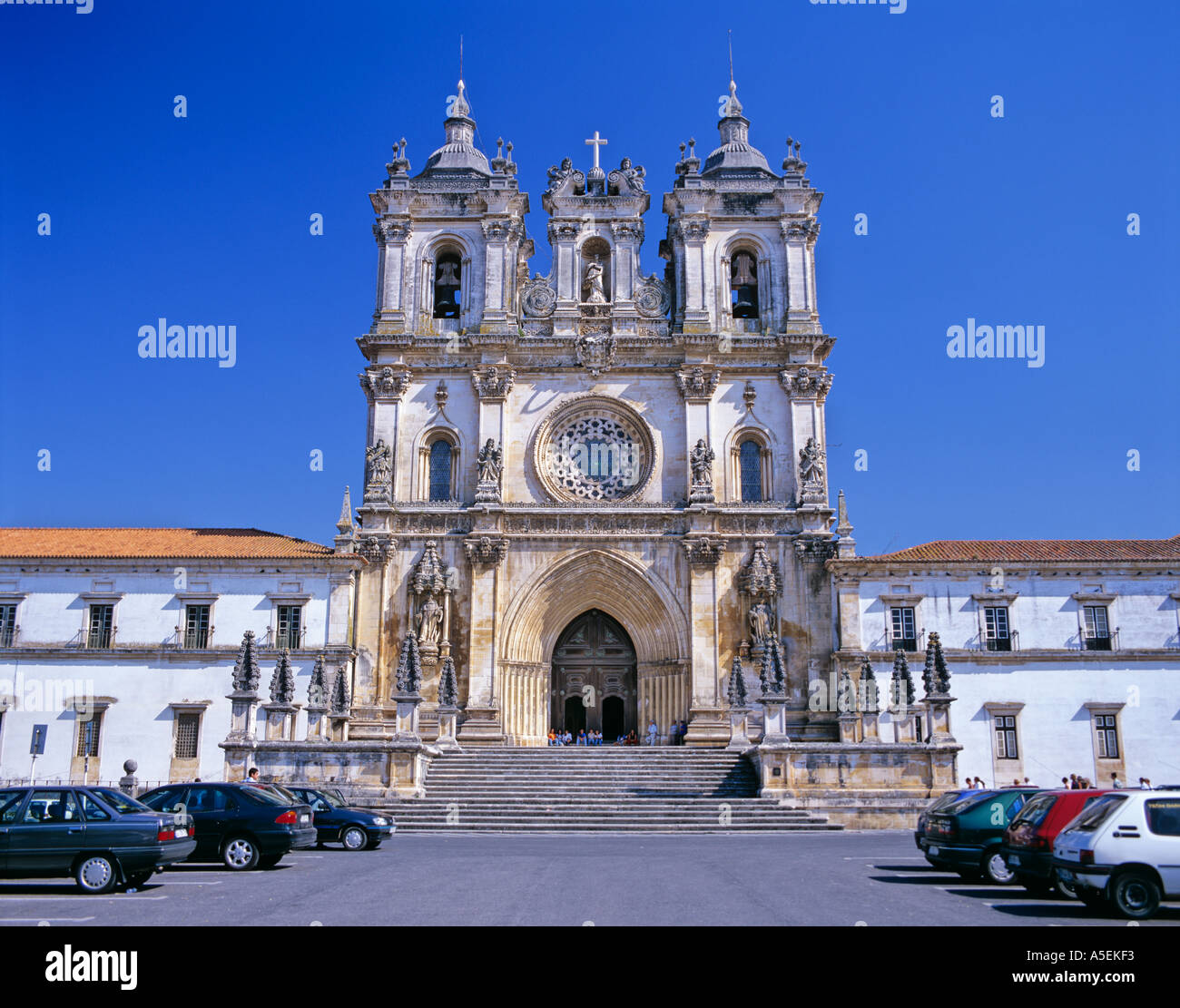 The Monastery of Santa Maria Alcobaca the world heritage Portugal Stock ...