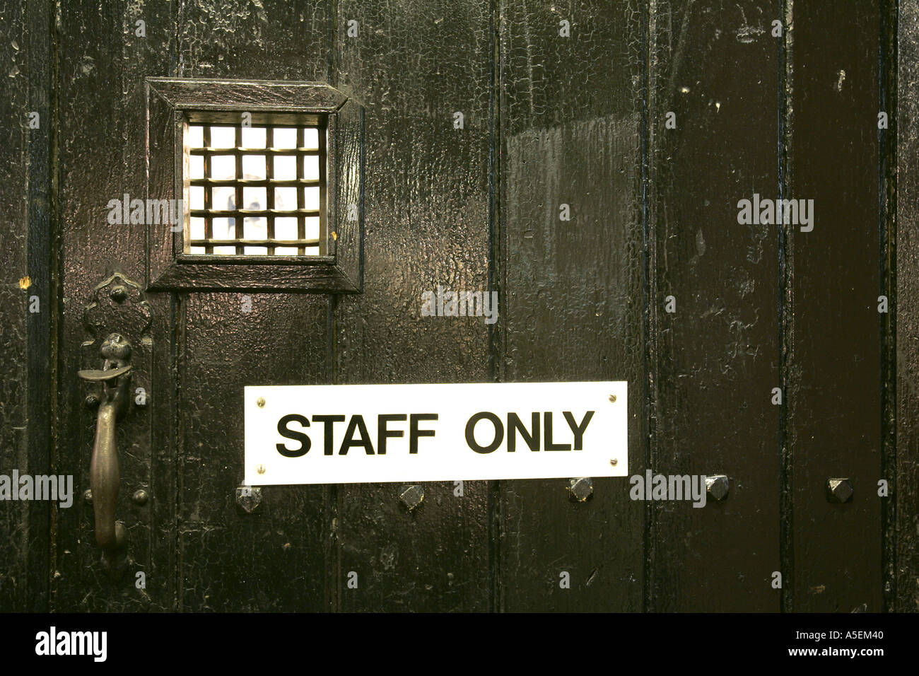 staff only door prohibit forbid secret mystery secrecy work job ...