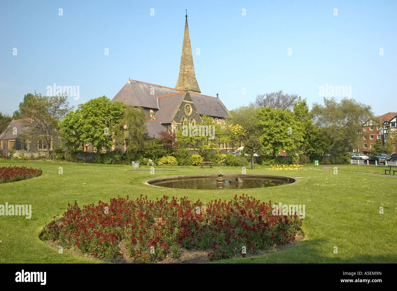 St John's Church, Colwyn Bay, Conwy, North East Wales Stock Photo - Alamy
