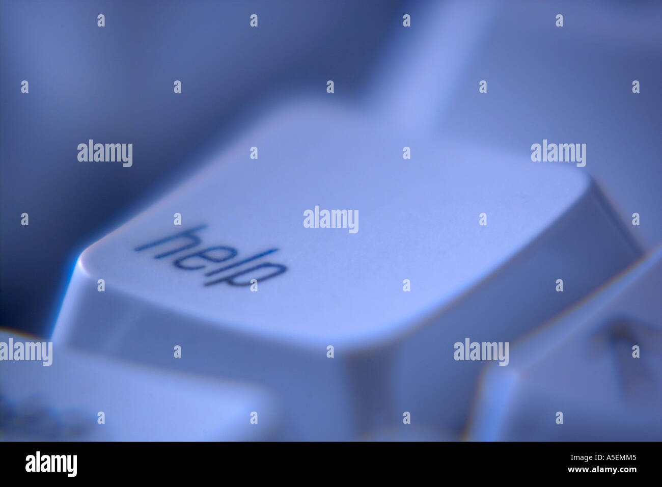 Computer Keyboard Apple Mac showing the Help Key Stock Photo - Alamy