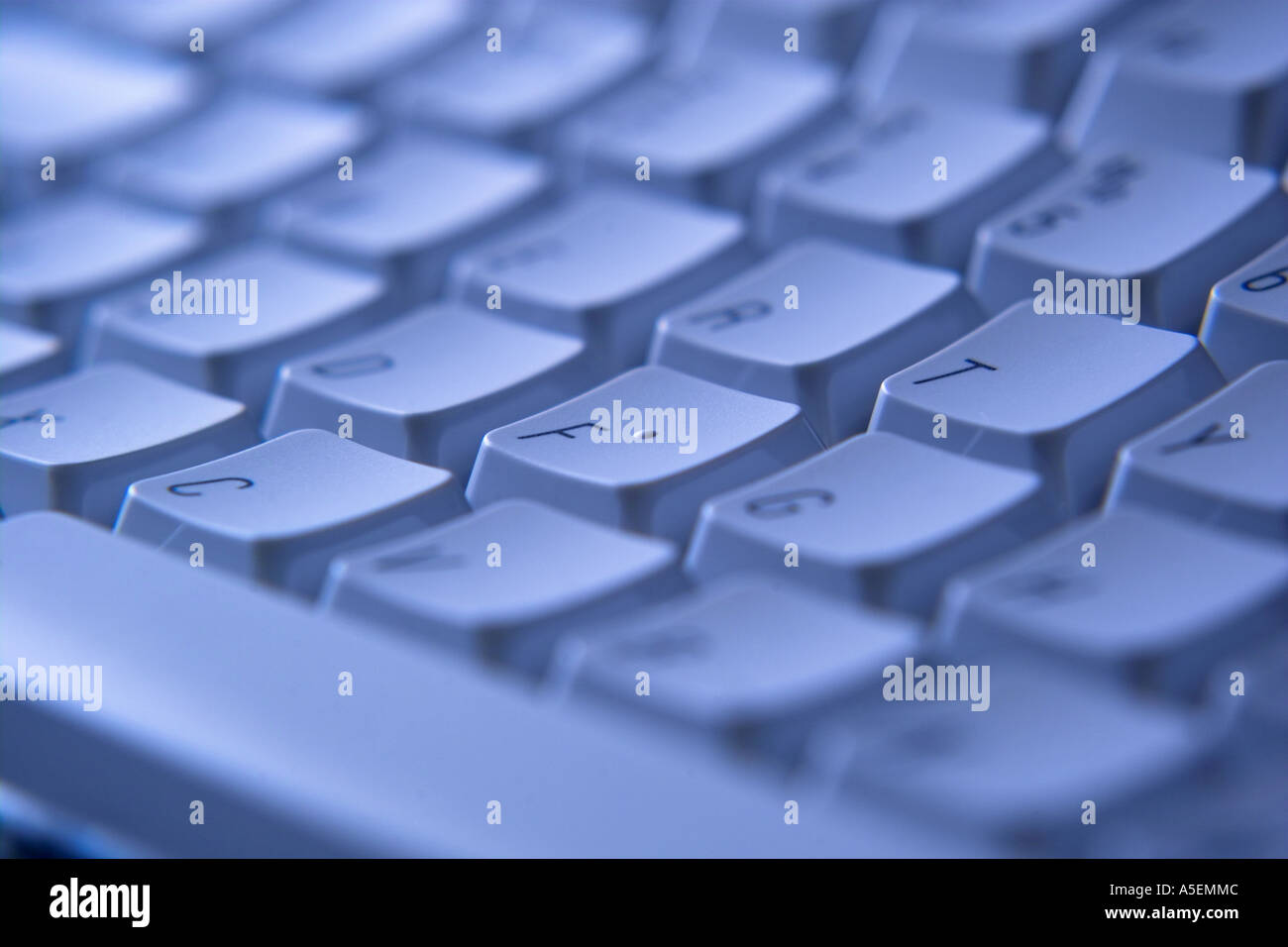 Computer Keyboard Apple Mac showing central keys Stock Photo - Alamy