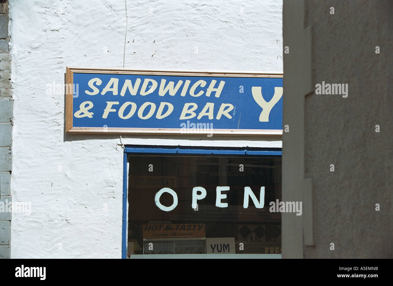 sandwich bar sign Stock Photo - Alamy