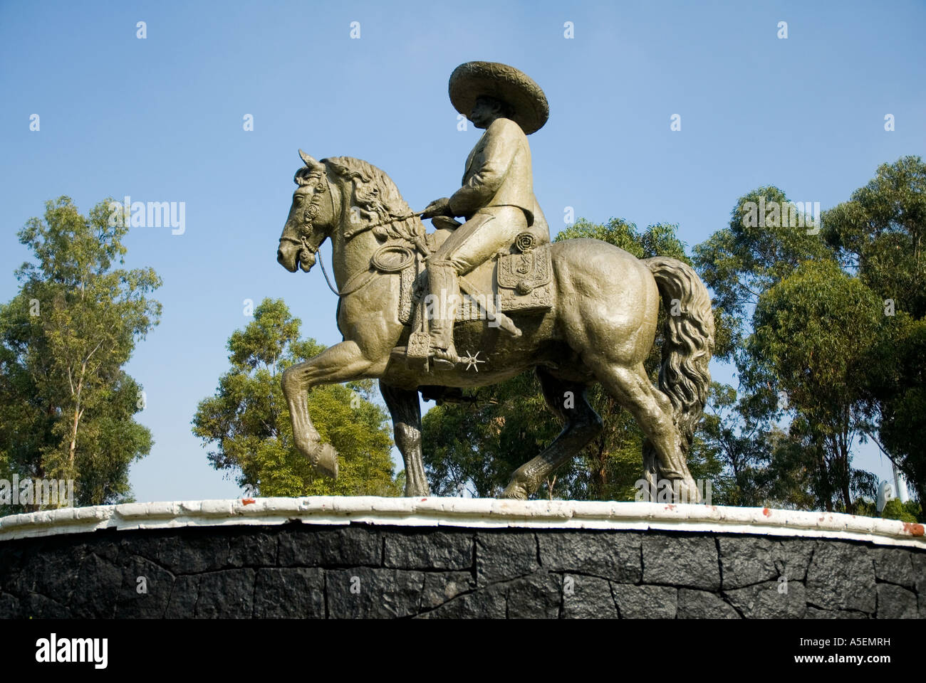 emiliano zapata statue - mexico city Stock Photo - Alamy
