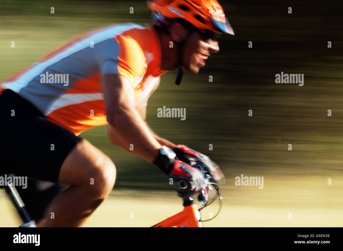 Detail of mountain bike in motion Stock Photo - Alamy