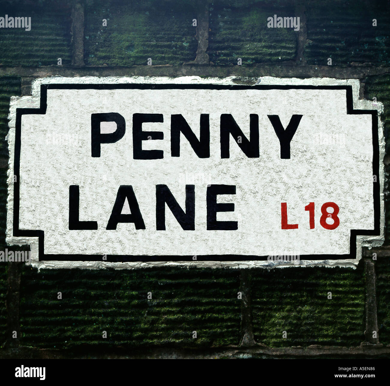 Penny Lane Sign Liverpool England Stock Photo - Alamy
