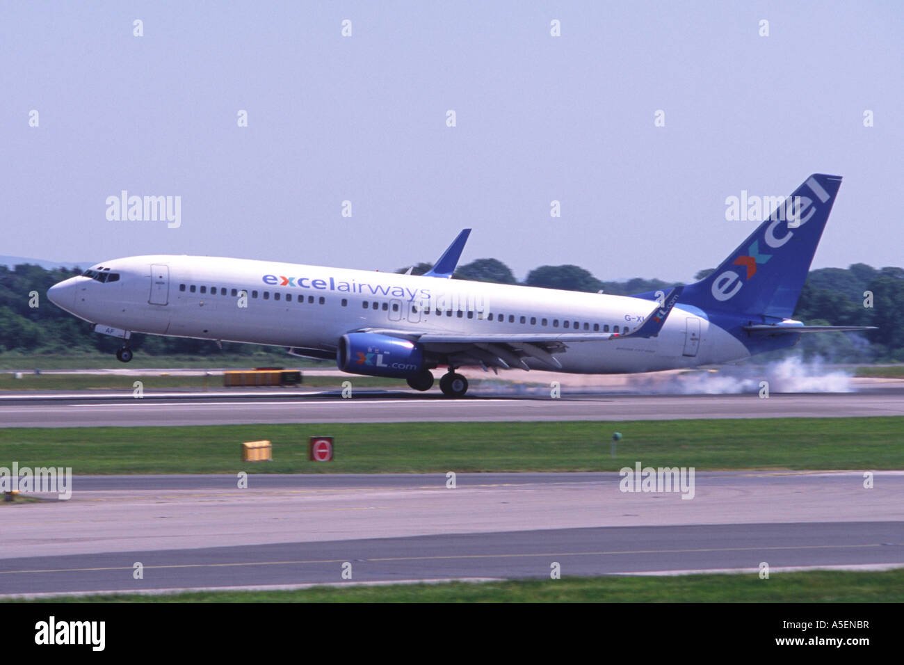 Boeing 737 operated by Excel Airways Stock Photo - Alamy