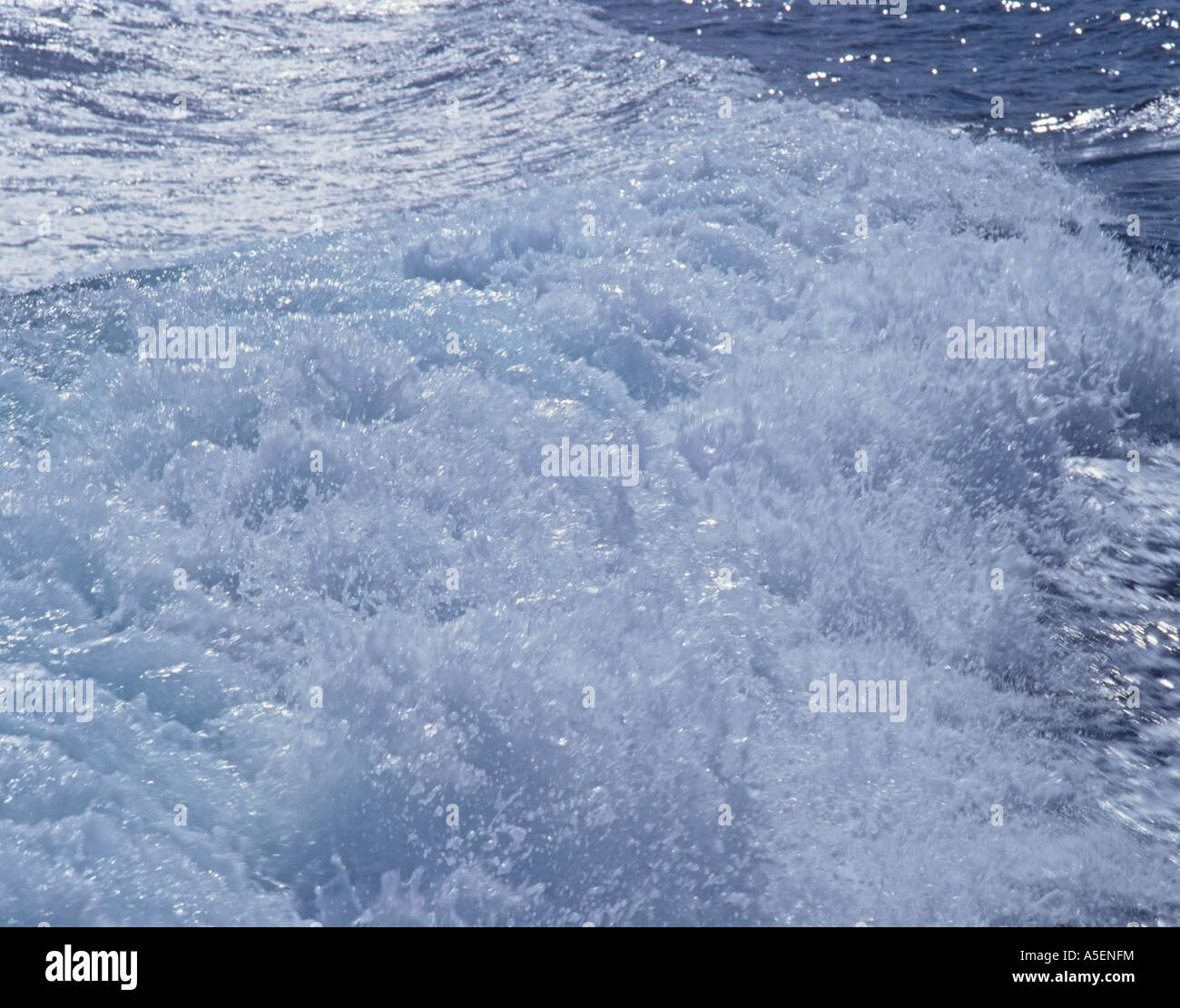 Cruise ship wake, Atlantic Ocean Stock Photo - Alamy