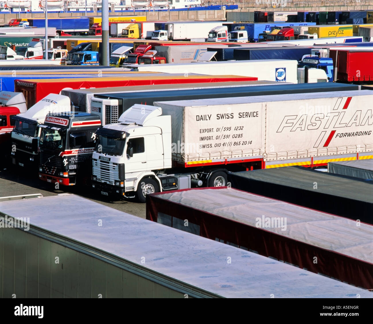 Lorries and truck transport park, Docks, Industry & Technology, Port of ...