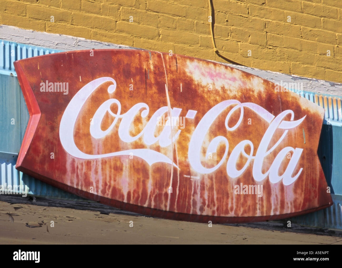 Old Coca-Cola Sign on Cafe Building Kingston Ulster County New York ...