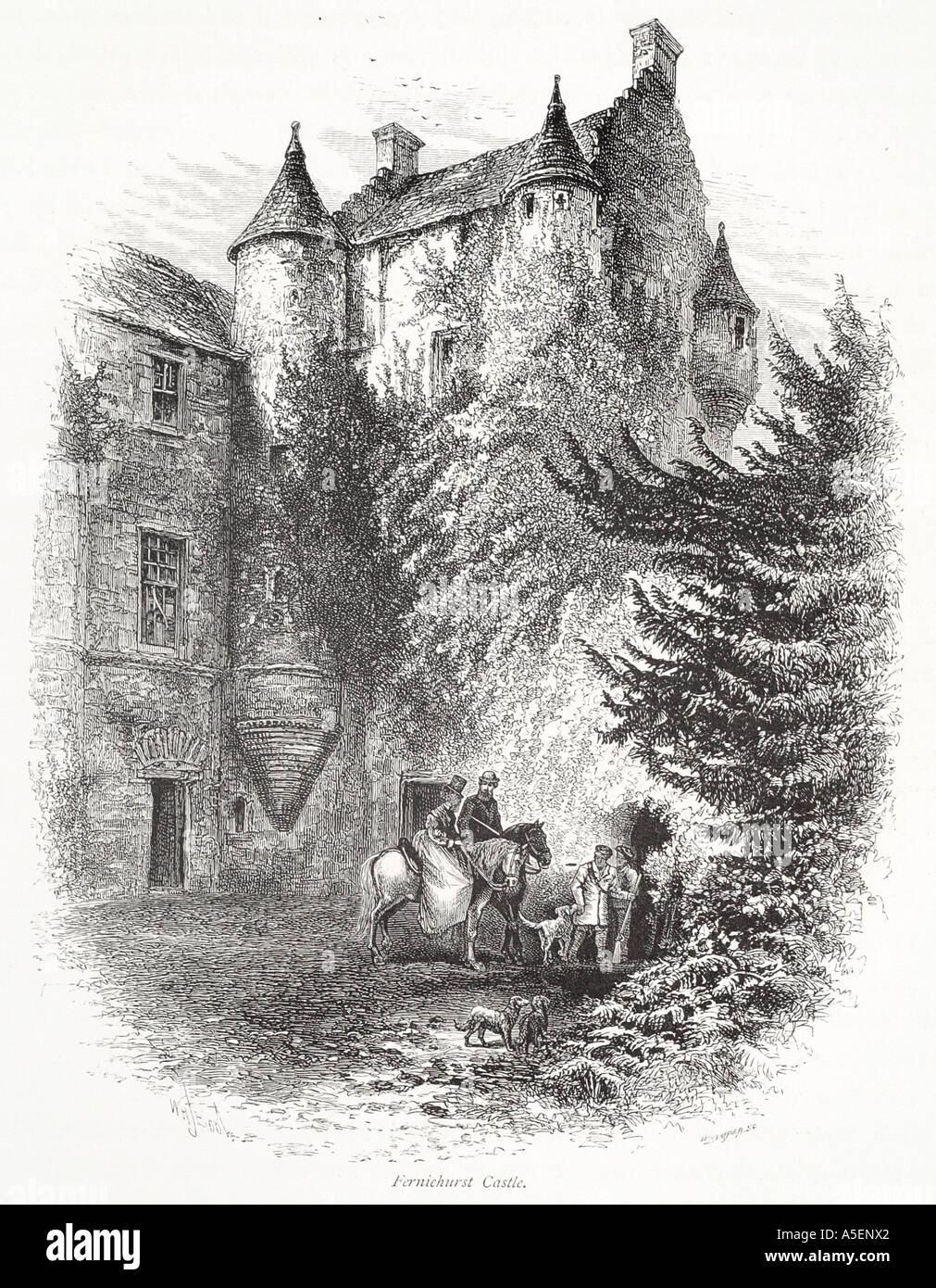 Jedburgh castle Cut Out Stock Images & Pictures - Alamy