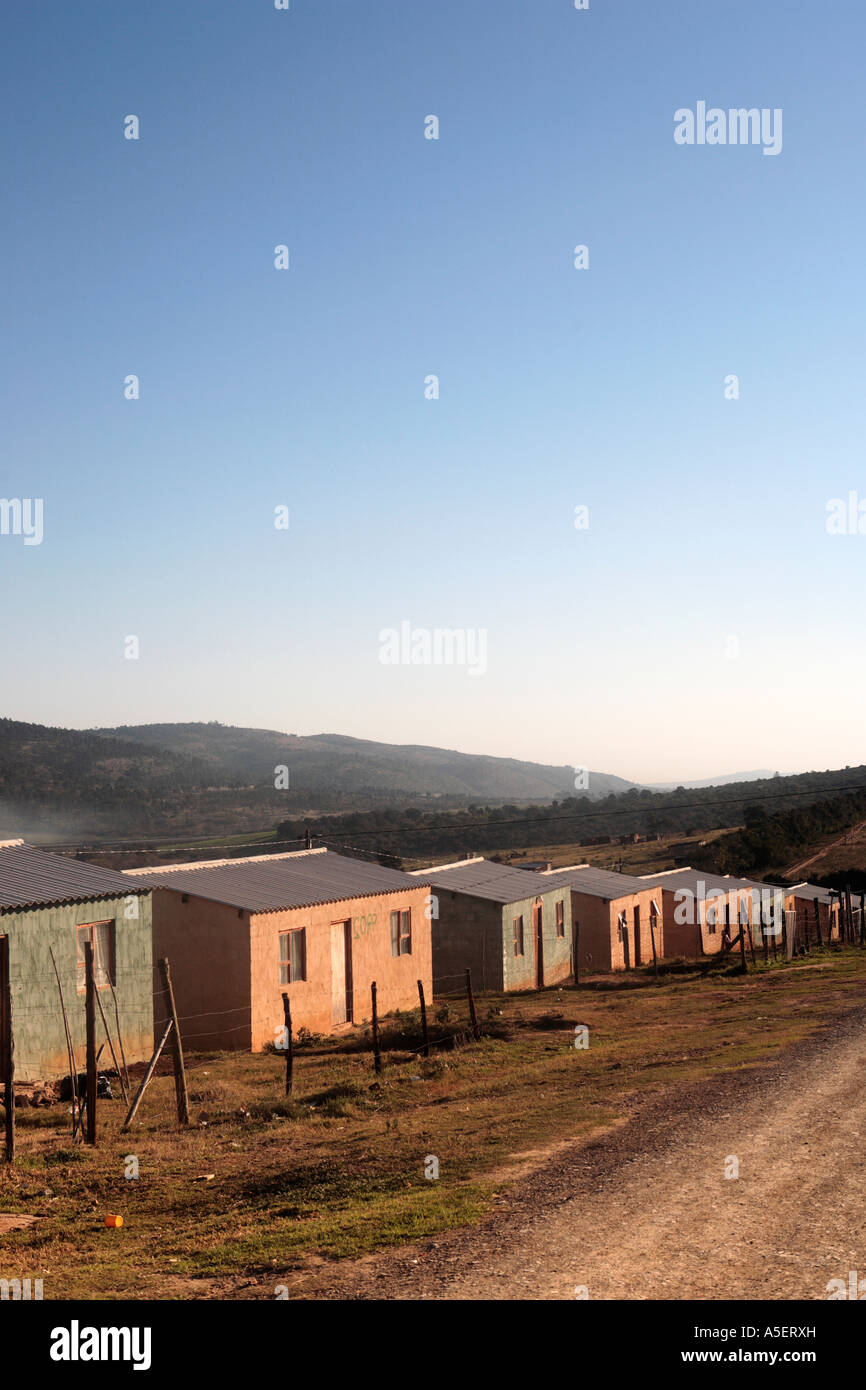 View of new township housing South Africa Stock Photo - Alamy