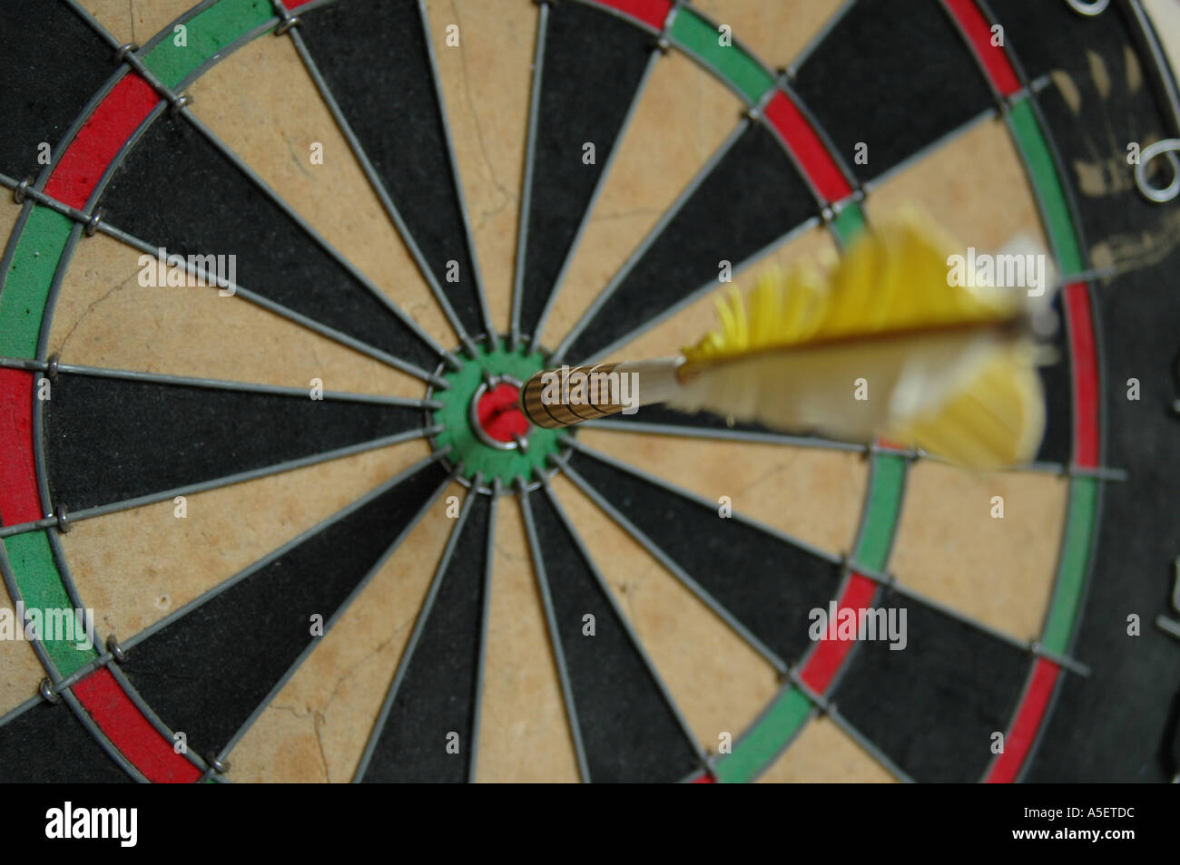 bullseye on the dart board Stock Photo - Alamy