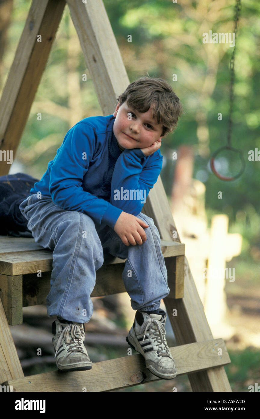 Children waiting swing set hi-res stock photography and images - Alamy