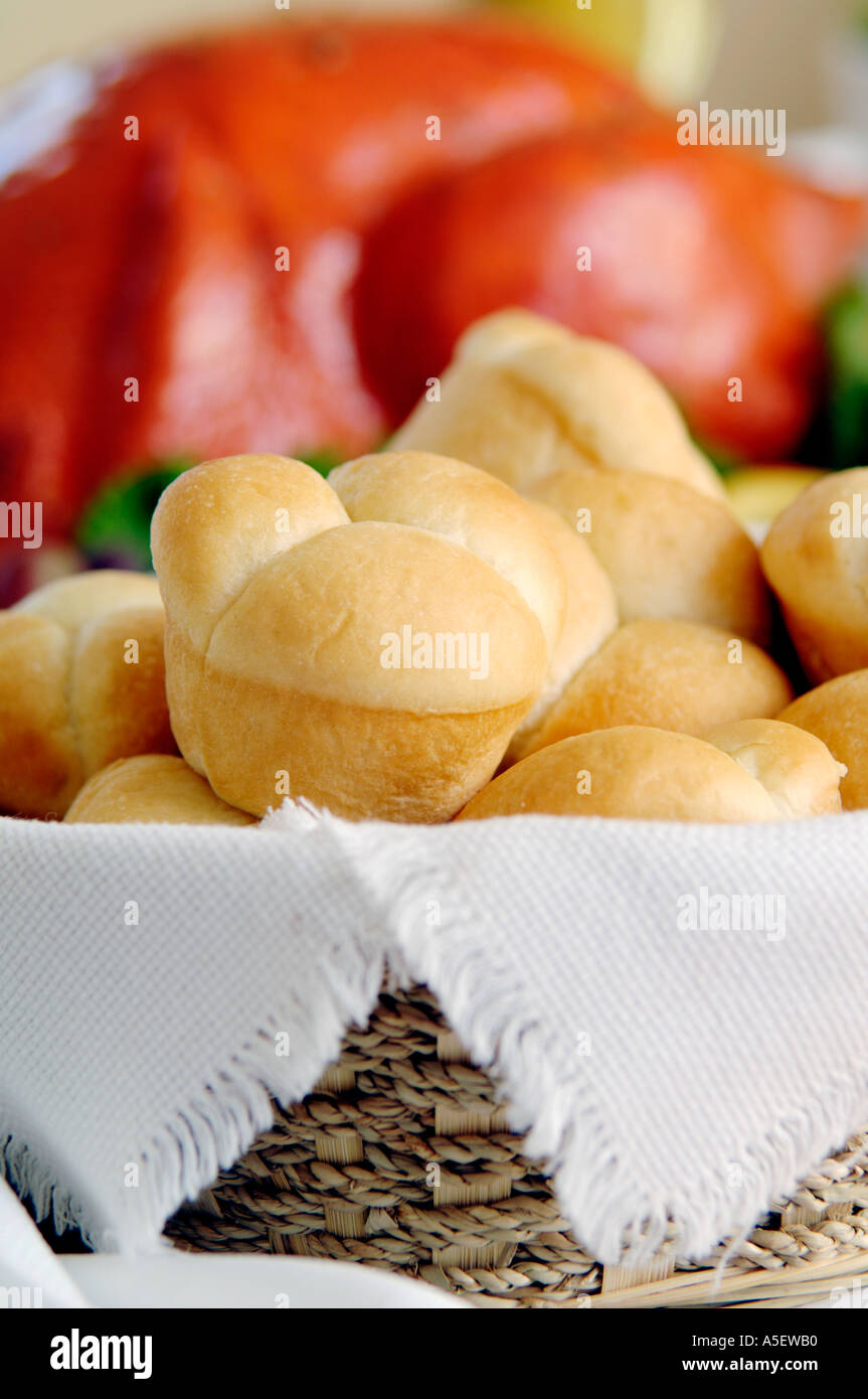 Turkey dinner table setup Stock Photo - Alamy