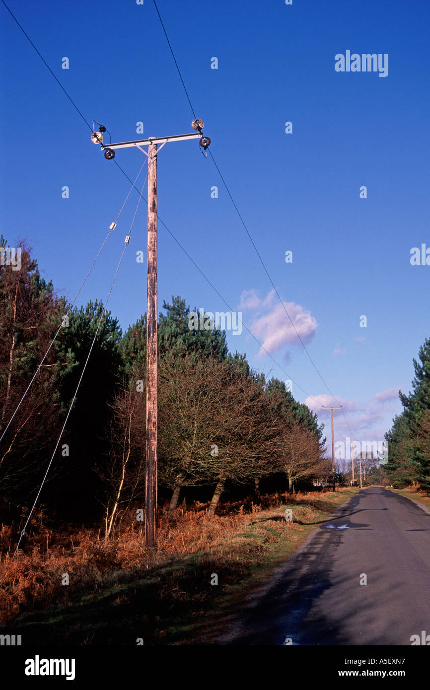 Telephone pole rural area hi-res stock photography and images - Alamy