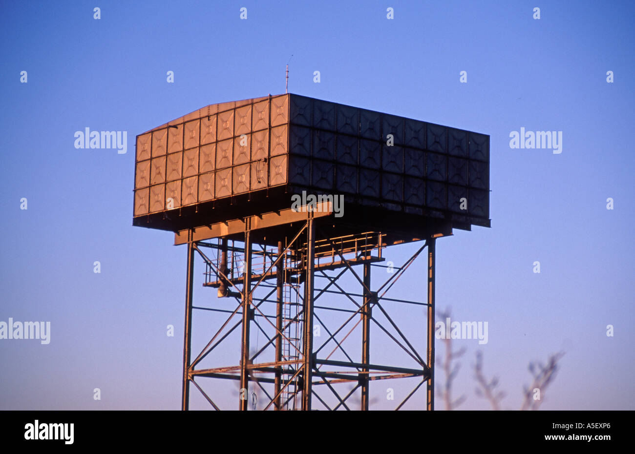 Military water tower at former RAF Bentwaters Suffolk England Stock ...