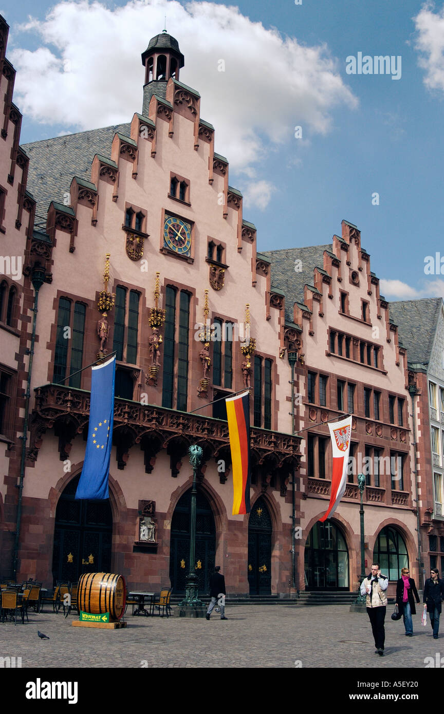 Frankfurt Roemer city hall Germany Stock Photo - Alamy