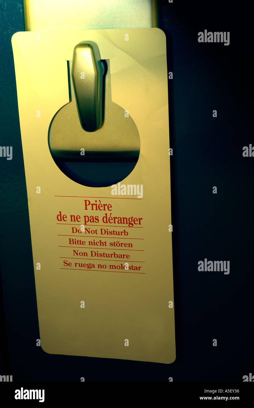 "do not disturb" sign Stock Photo - Alamy