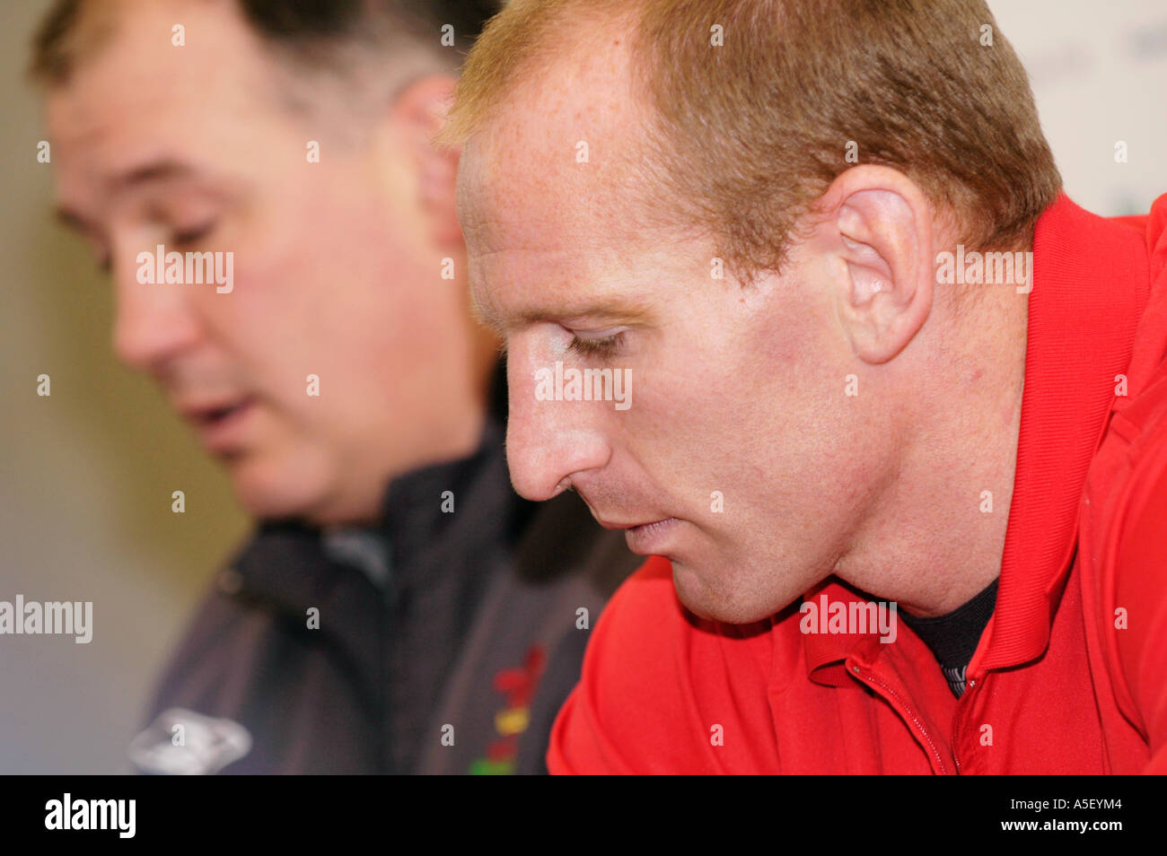 Wales rugby captain and British Lion Gareth Thomas with Wales rugby ...