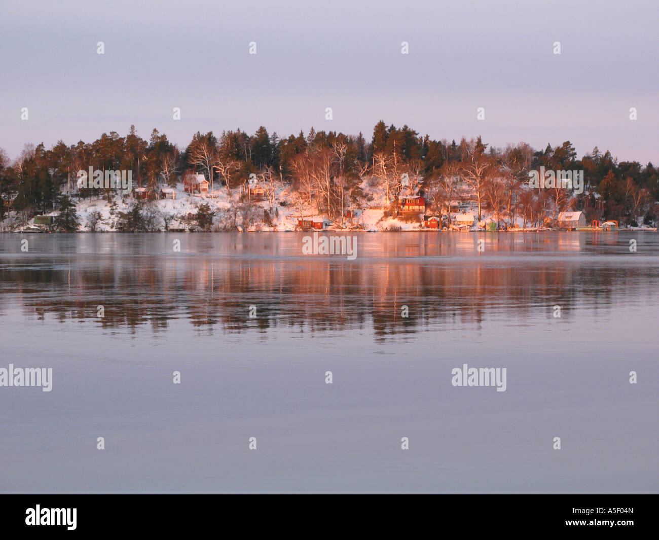 Island in lake Mälaren, Stockholm, Sweden Stock Photo - Alamy