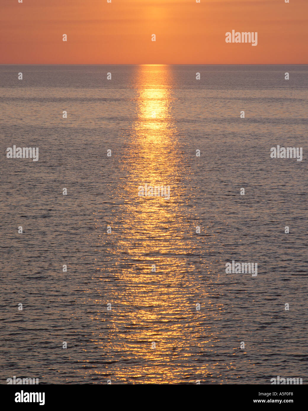 Sunset over Lake Superior Stock Photo - Alamy