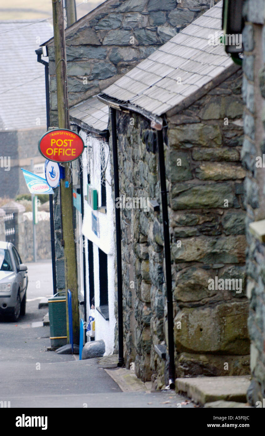Post Office cottage in Trawsfynydd Gwynedd North Wales UK Stock Photo ...