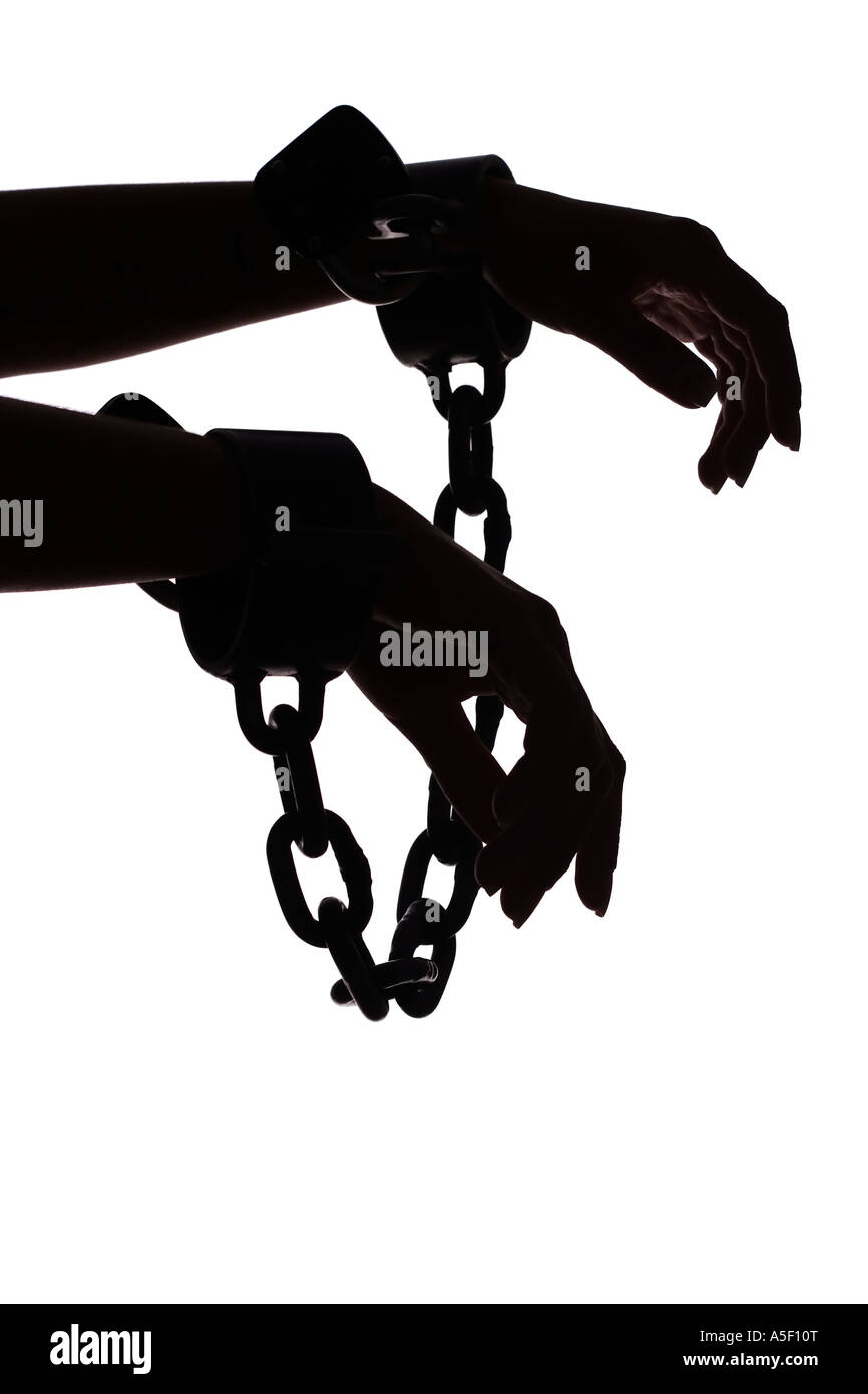 Woman with handcuffs hi-res stock photography and images - Alamy