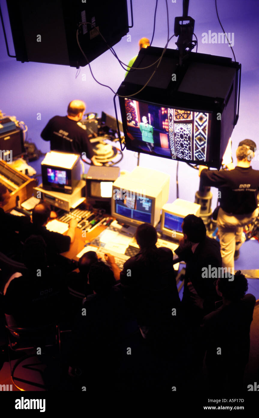 Virtual TV studio display at The Production Show in the late 1990s ...