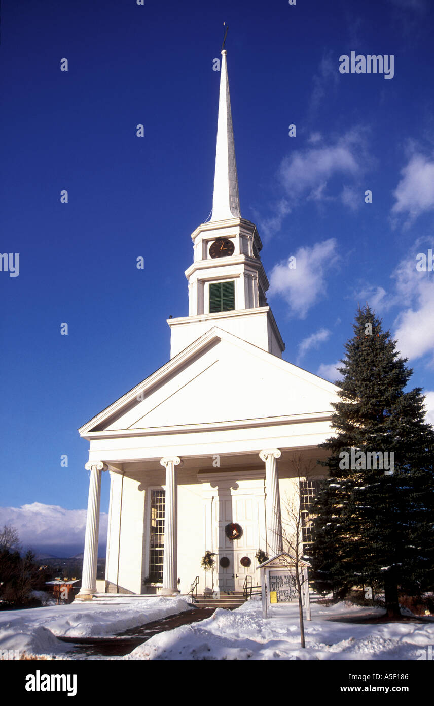 Stowe Community Church Vermont Stock Photos & Stowe Community Church ...