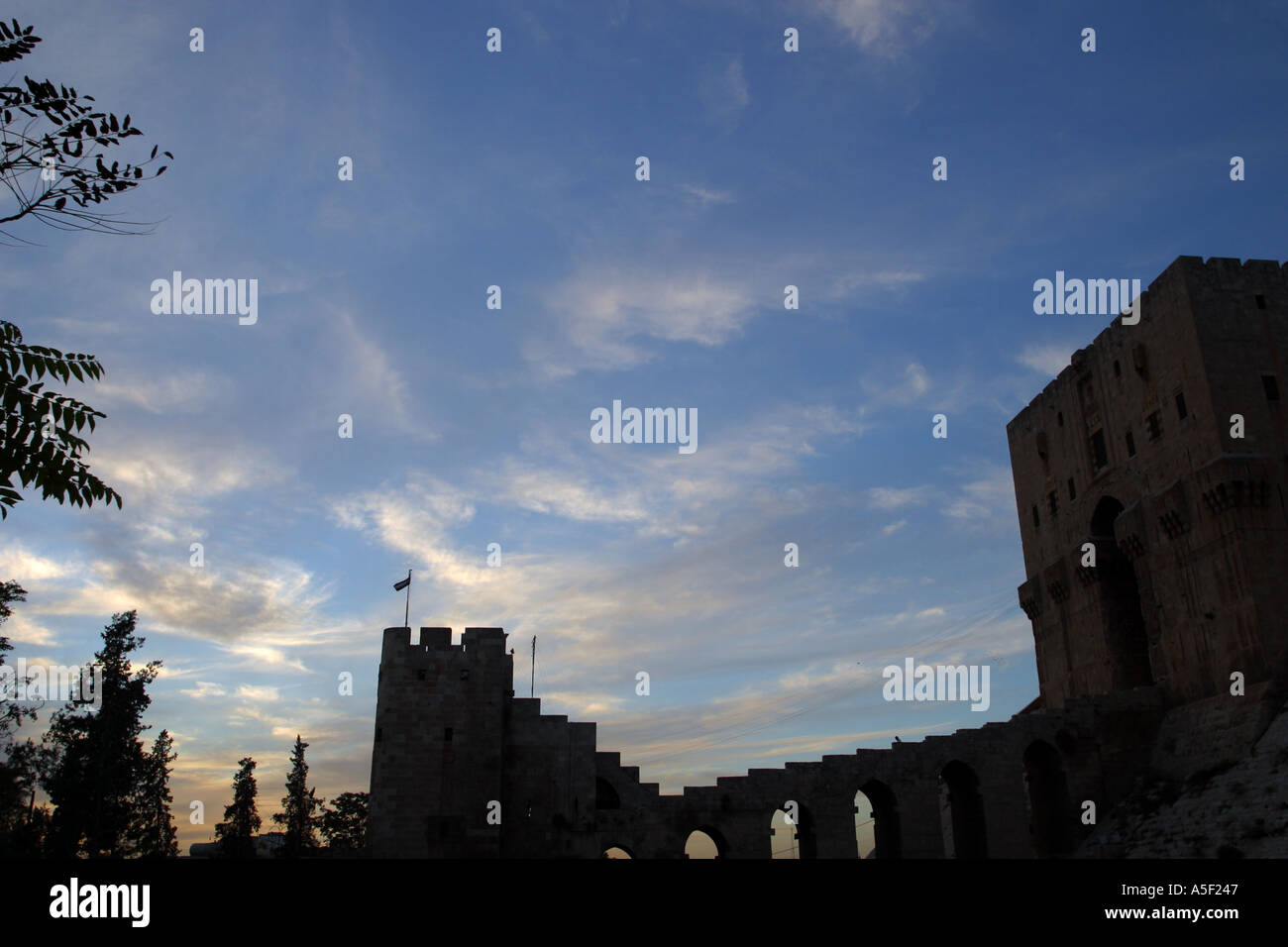 Aleppo citadel sunset hi-res stock photography and images - Alamy