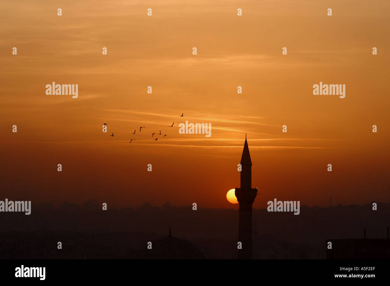 Sunset from the Citadel of Aleppo Syria Stock Photo - Alamy