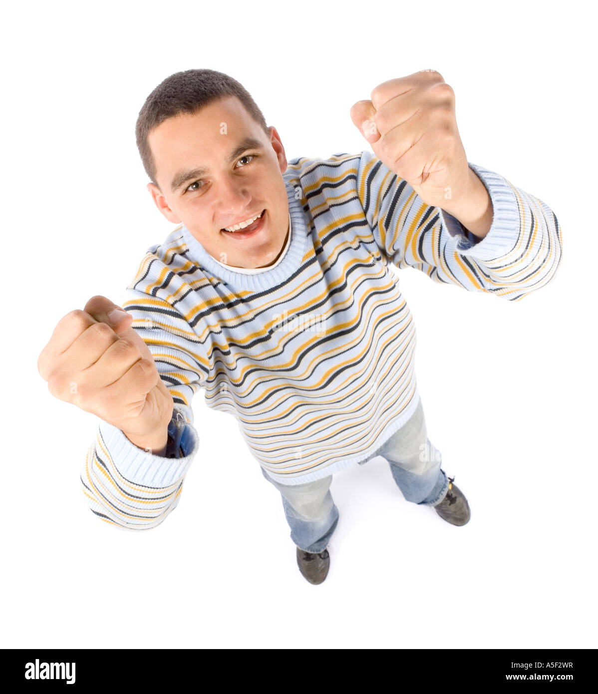 isolated on white headshot of happy man Stock Photo - Alamy