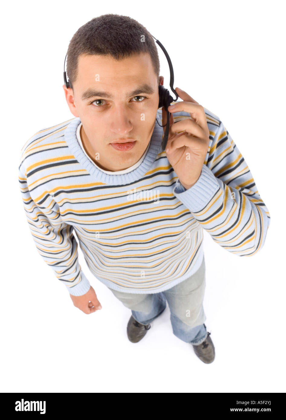 Student headset Cut Out Stock Images & Pictures - Alamy