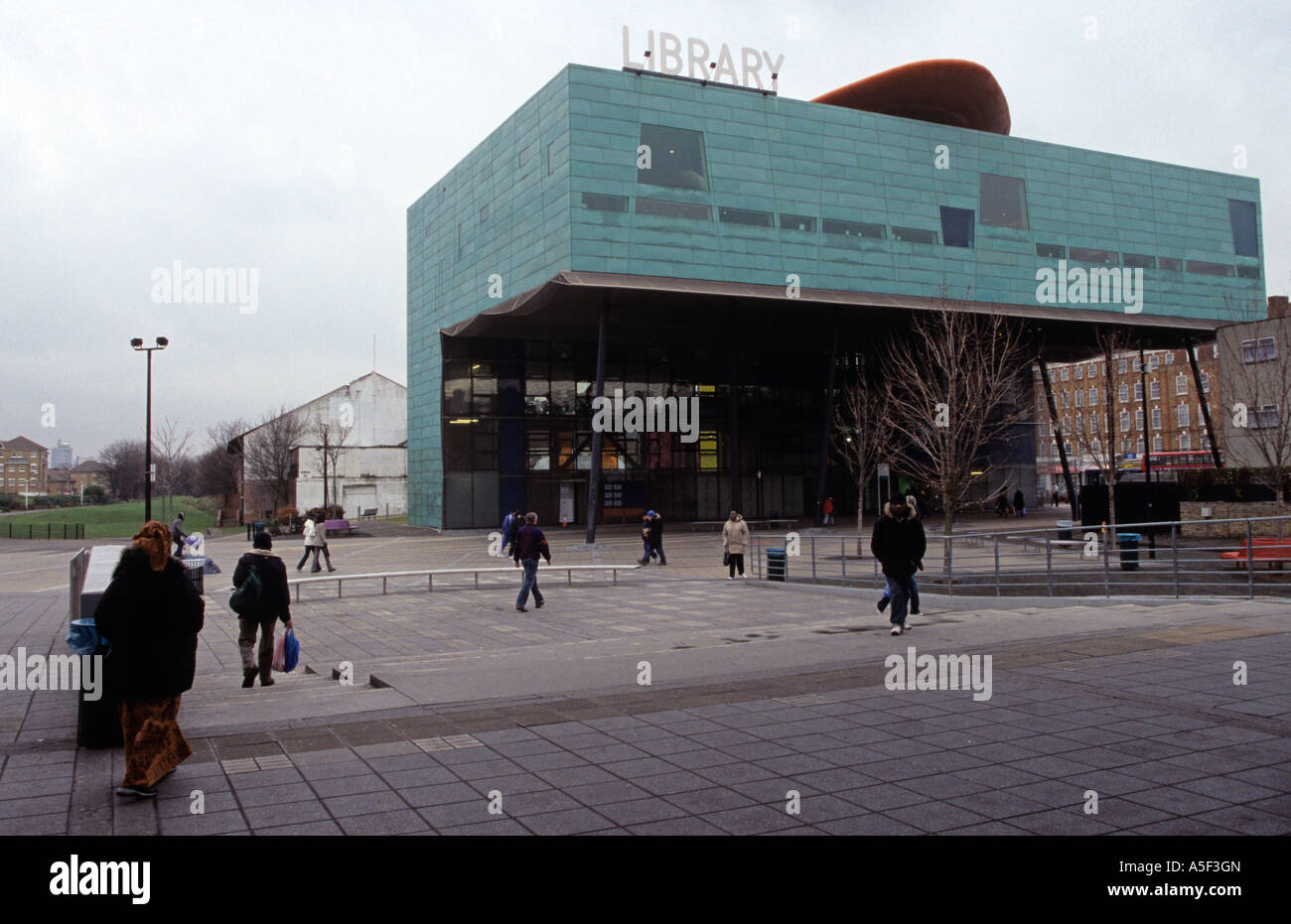 A scene at the Peckham Library in South London England Stock Photo - Alamy