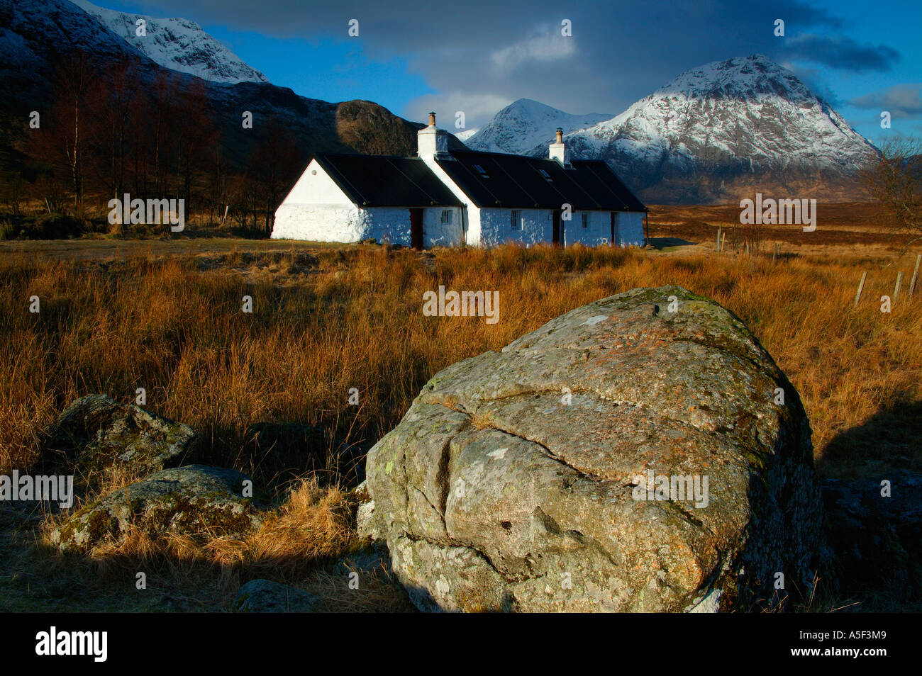 Black Rock Cottage, with Buachaille Etive Mor background, Lochaber ...