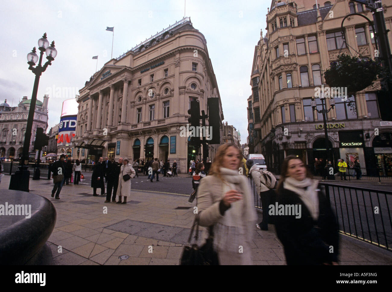 A scene at the famous traffic intersection and public space The ...